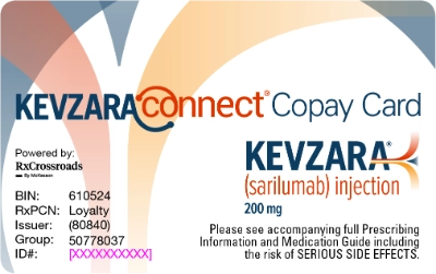 KevzaraConnect® Copay Card | KEVZARA (sarilumab) injection 200 mg