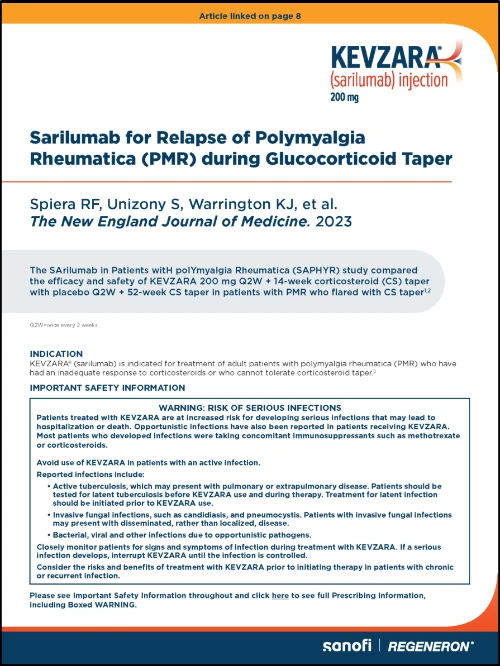 KEVZARA® Resources | KEVZARA® (sarilumab) injection 200 mg