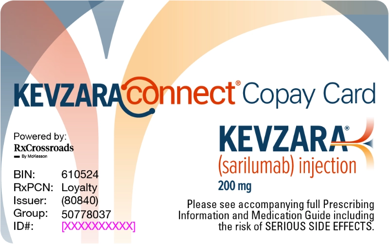 KevzaraConnect® Copay Card | KEVZARA (sarilumab) injection 200 mg