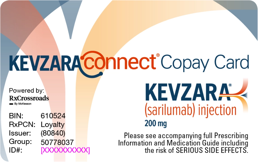 KevzaraConnect® Copay Card | KEVZARA (sarilumab) injection 200 mg