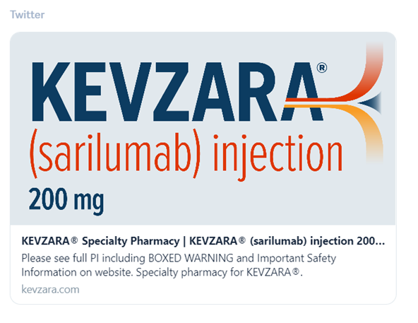 KEVZARA® Specialty Pharmacy Network | KEVZARA® (sarilumab) injection 200 mg